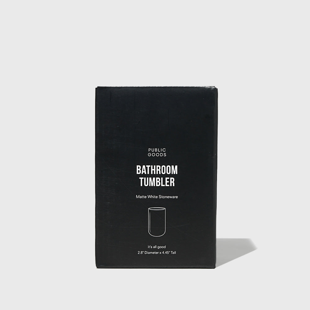 Stoneware Bathroom Tumbler – Public Goods