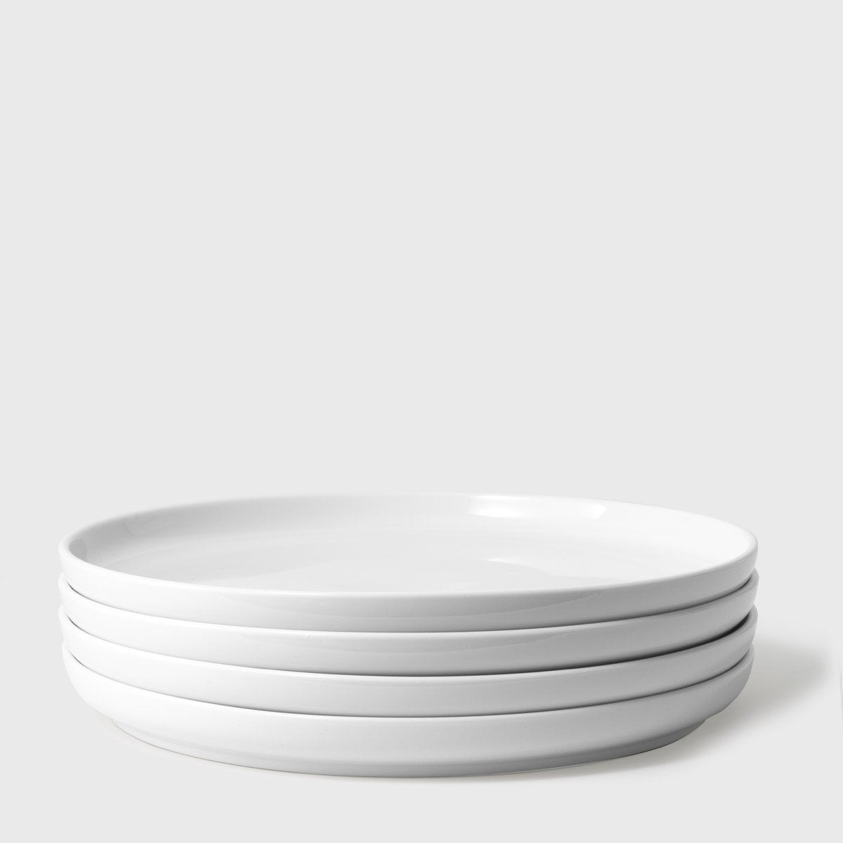 White Ceramic Dinner Plates (Set of 4) | High Fired Porcelain With a ...